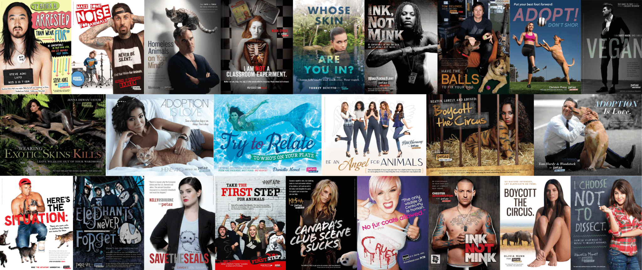 peta2 Partners With Your Fave Celebs, Bands, and Athletes | peta2